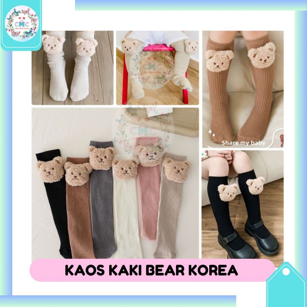 Jual CMALL - KAOS KAKI BEAR ANAK PANJANG KAUS KAKI BABY KNEE SOCKS BERUANG KAOS KAKI LUCU ...