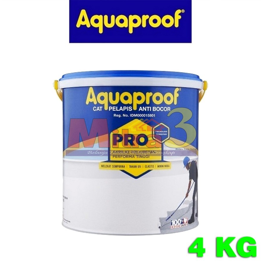 Jual Aquaproof PRO 4 KG Cat Pelapis Anti Bocor Atap Genteng Dak Beton ...