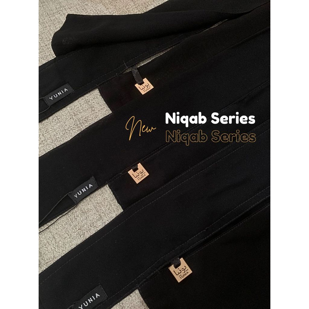 Jual NIQAB BANDANA NIQAB PONI HITAM YUNIA ALKAMIL | Shopee Indonesia