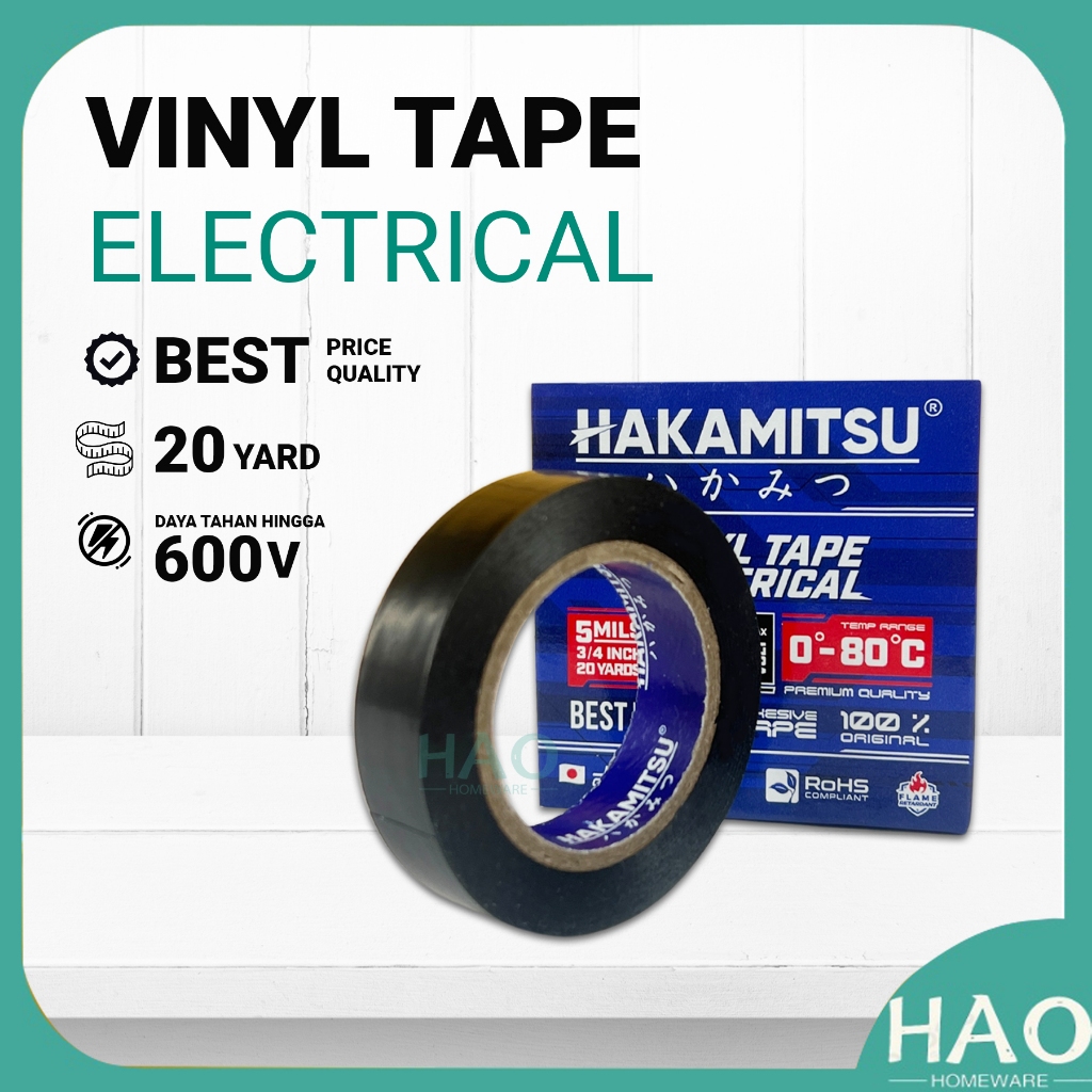 Jual Isolasi Listrik Berkualitas Bagus / Vinyl Tape Electrical 3/4 Inch ...