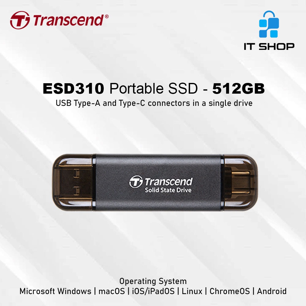 Jual Transcend ESD310 External Portable SSD 512GB - Eksternal SSD 512Gb ...