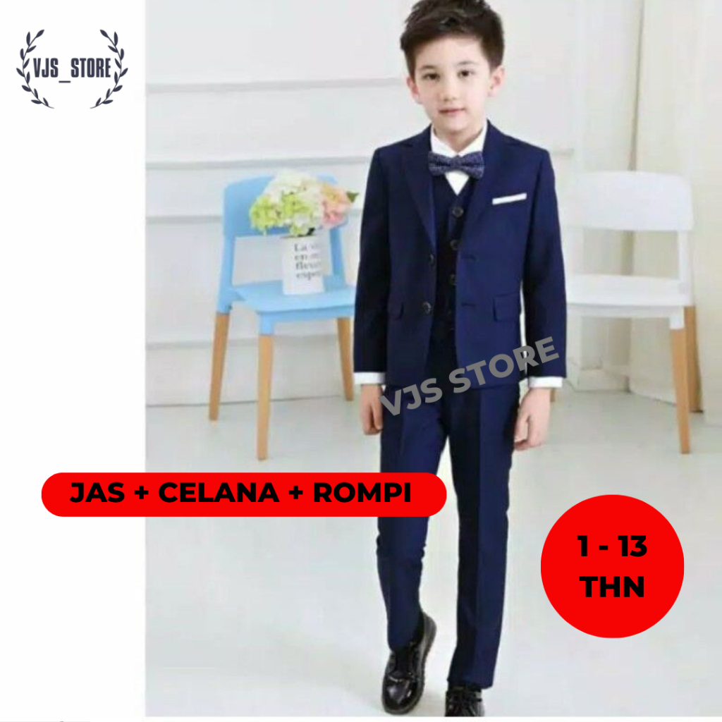 Jual VJS STORE - Setelan jas anak three in one [ jas + celana + rompi ] | Shopee Indonesia