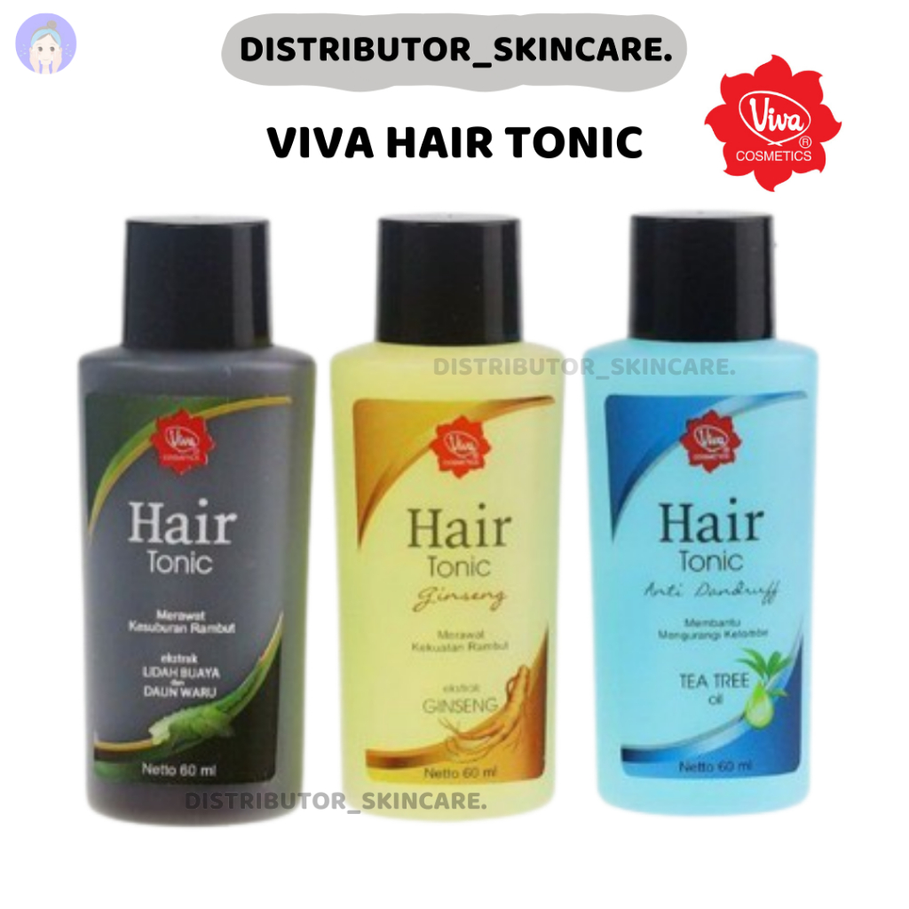 Jual Viva Hair Tonic Ginseng Anti Dandruff with Tea Tree Oil Lidah ...