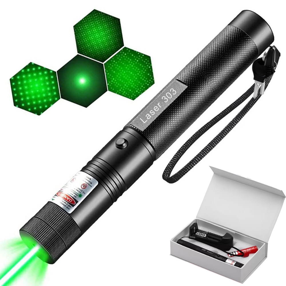 Jual Laser pointer hijau green pointer laser baterai cas rechargeable/ senter laser jarak jauh ...