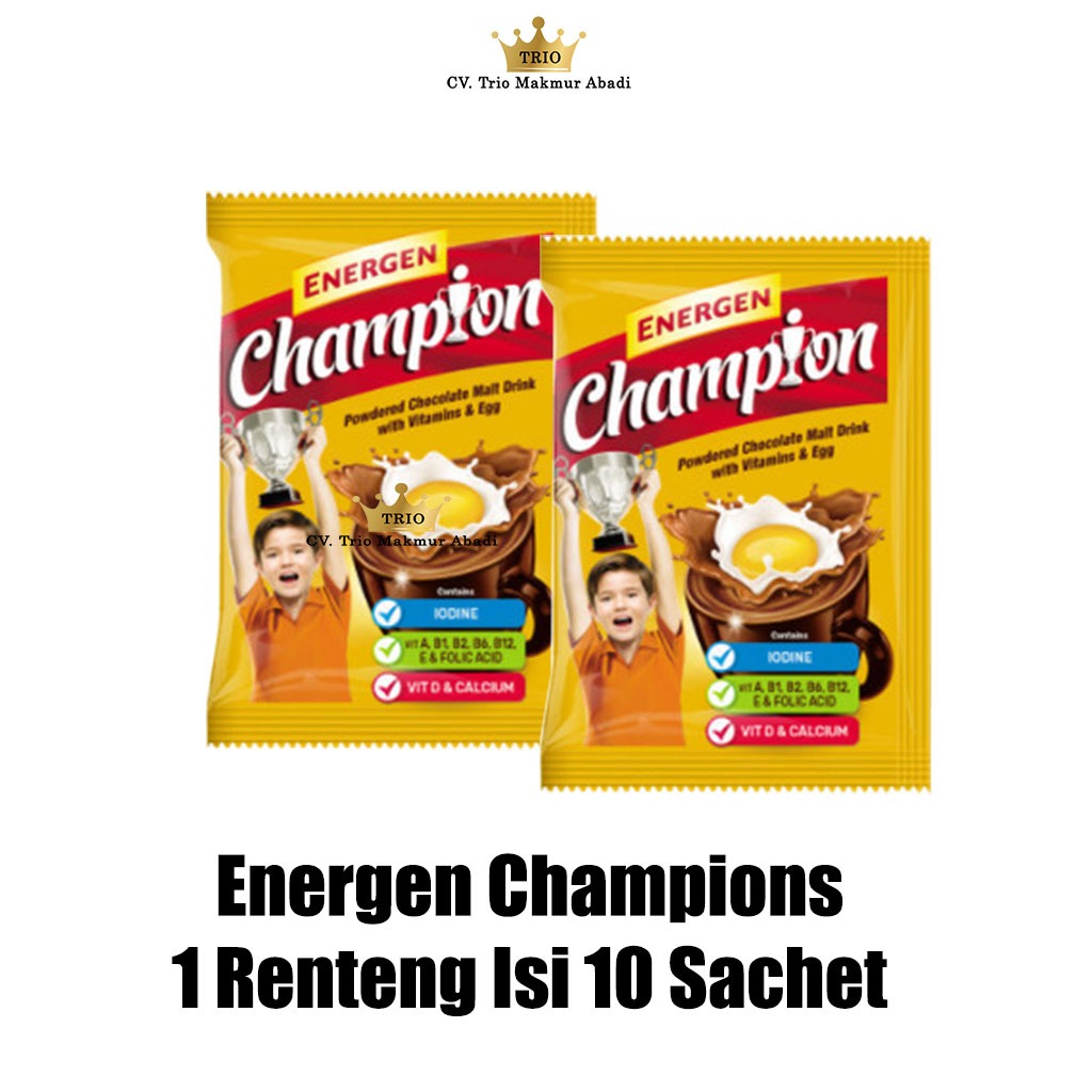 Jual Energen Champion 1 Renteng Isi 10 Sachet | Shopee Indonesia