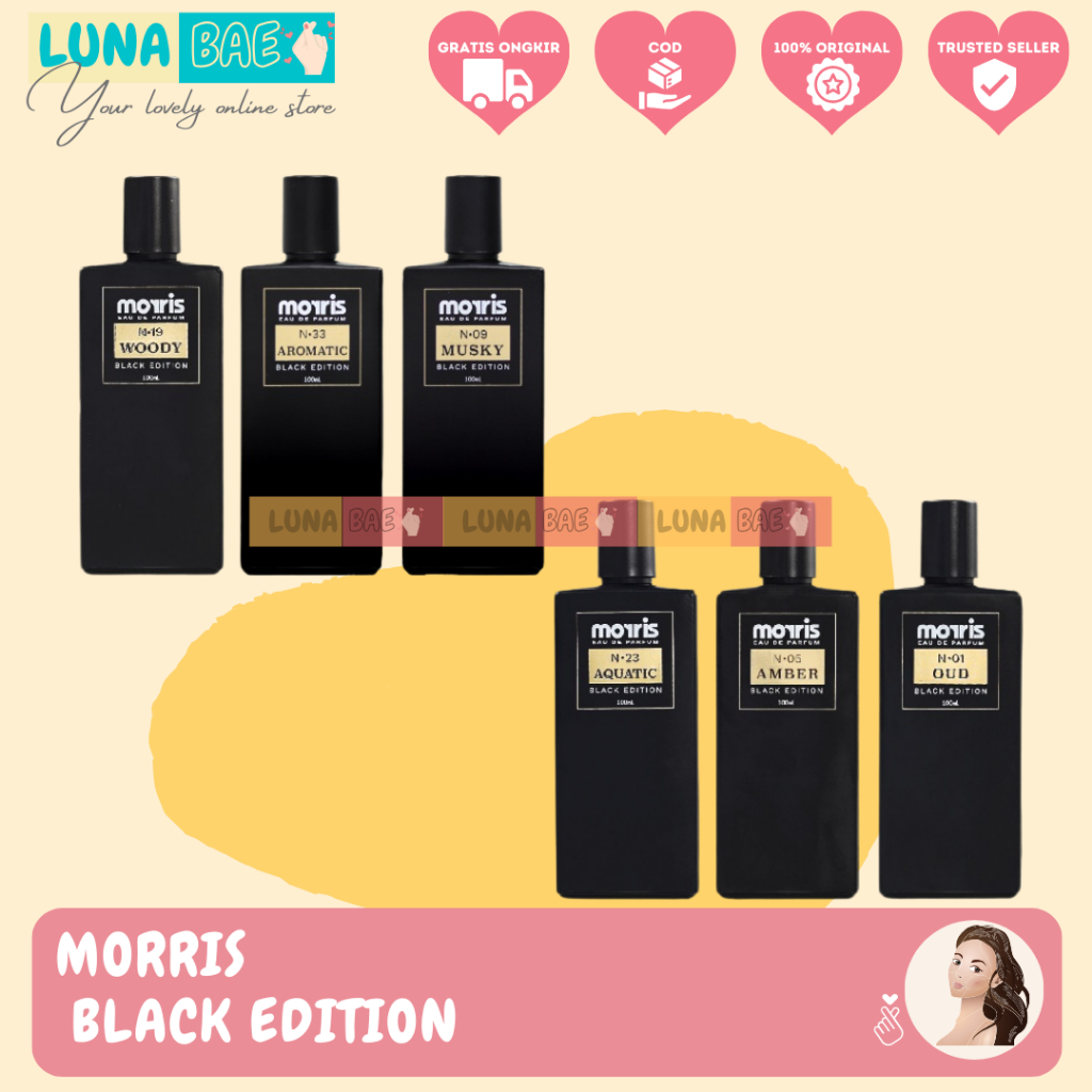 Jual LUNA BAE Morris Eau De Parfum Black Edition 100ml - Parfum Pria ...