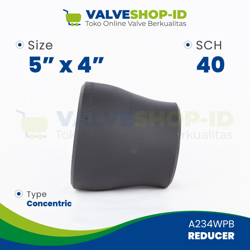 Jual Reducer 5 x 4 SCH40 Cast Steel A234WPB – Solusi Tepat untuk ...