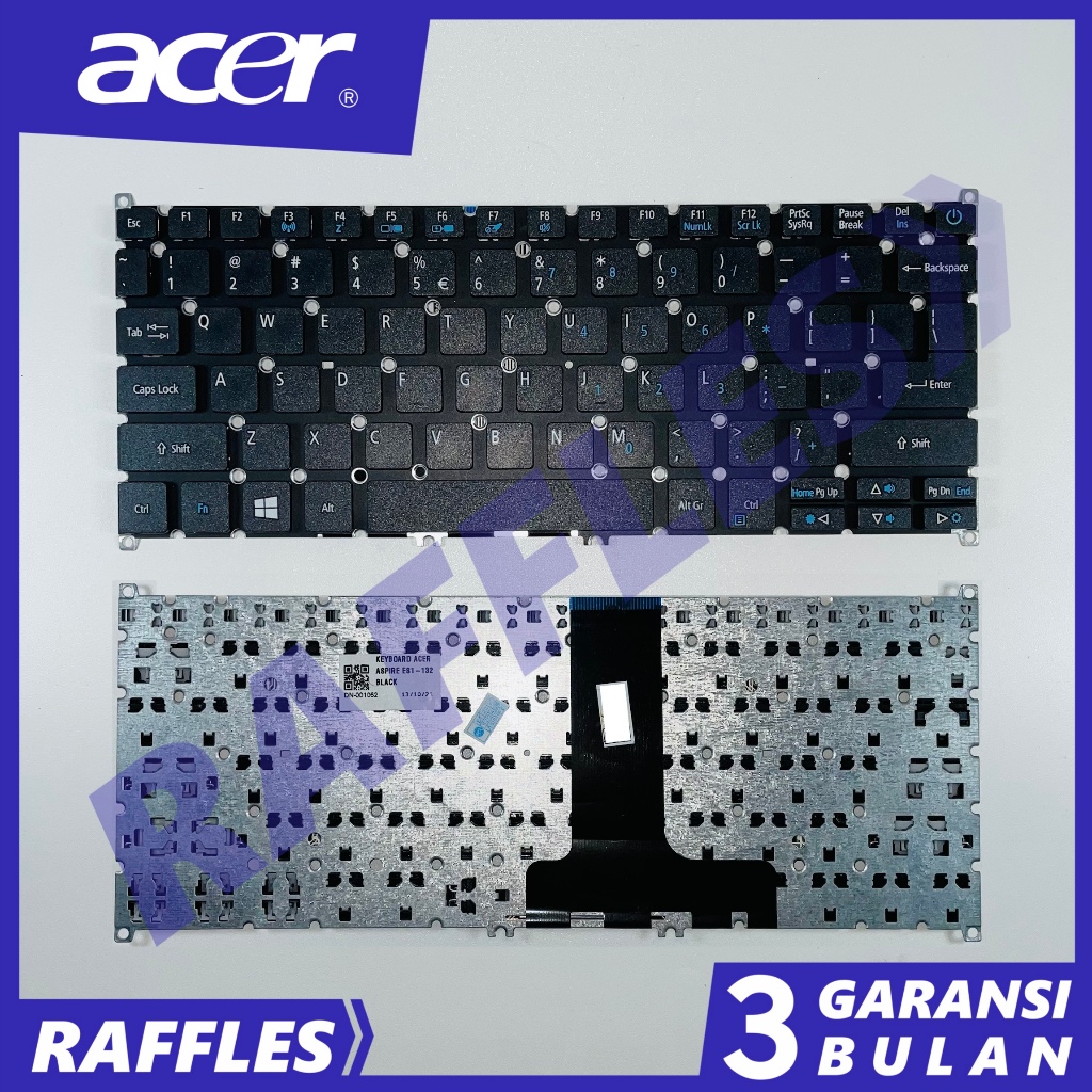 Jual Keyboard Acer Aspire ES1-132-C37M ES1-132-C9N8 Tombol Power Biru ...