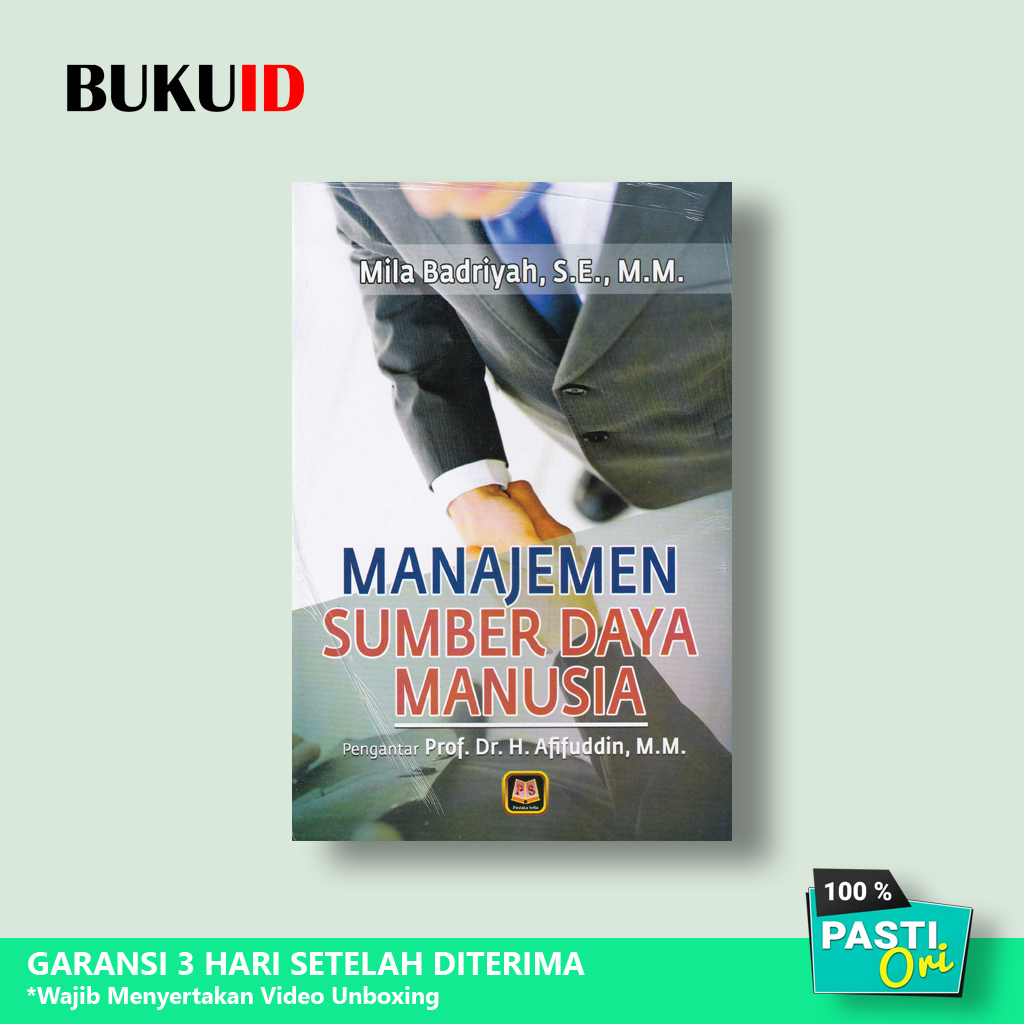 Jual Buku Manajemen Sumber Daya Manusia - Pengantar Prof. Dr. H. Affifuddin | Shopee Indonesia