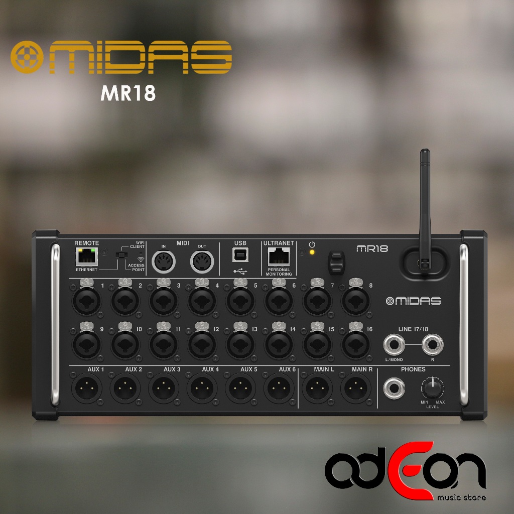 Jual MIDAS MR18 MR 18 Channel Digital Mixer Multi Track USB Audio Interface | Shopee Indonesia