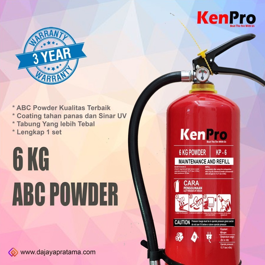 Jual APAR 6 KG ABC Dry Powder KenPro Bergaransi | Shopee Indonesia