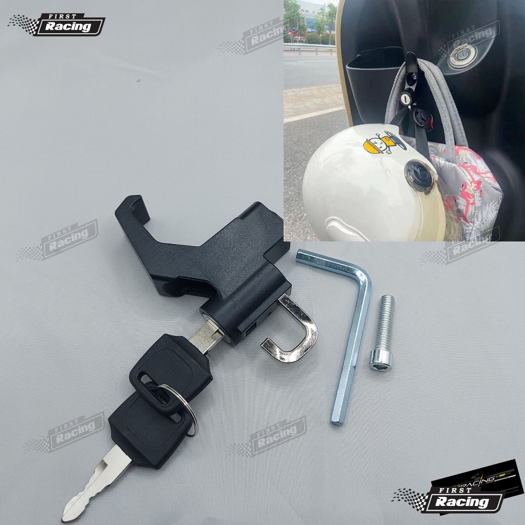 Jual gantungan barang motor model gembok helm | Shopee Indonesia