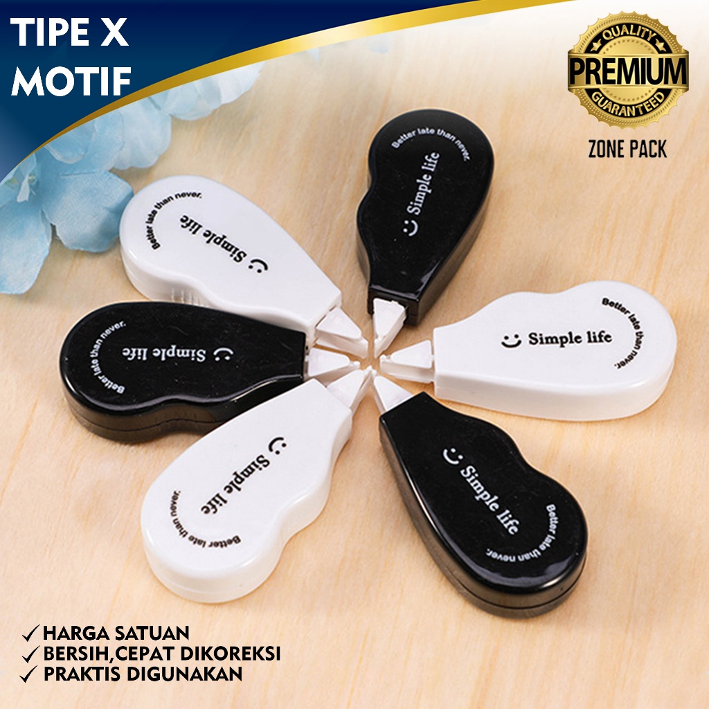 Jual [1 PCS] Tipe X Motif | Tipe X Satuan | Tipe X Kertas | Correction Tape | Correction Paper ...