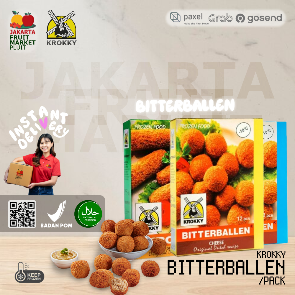 Jual KROKKY BITTERBALEN ALL / beef / cheese / chicken mushroom frozen ...