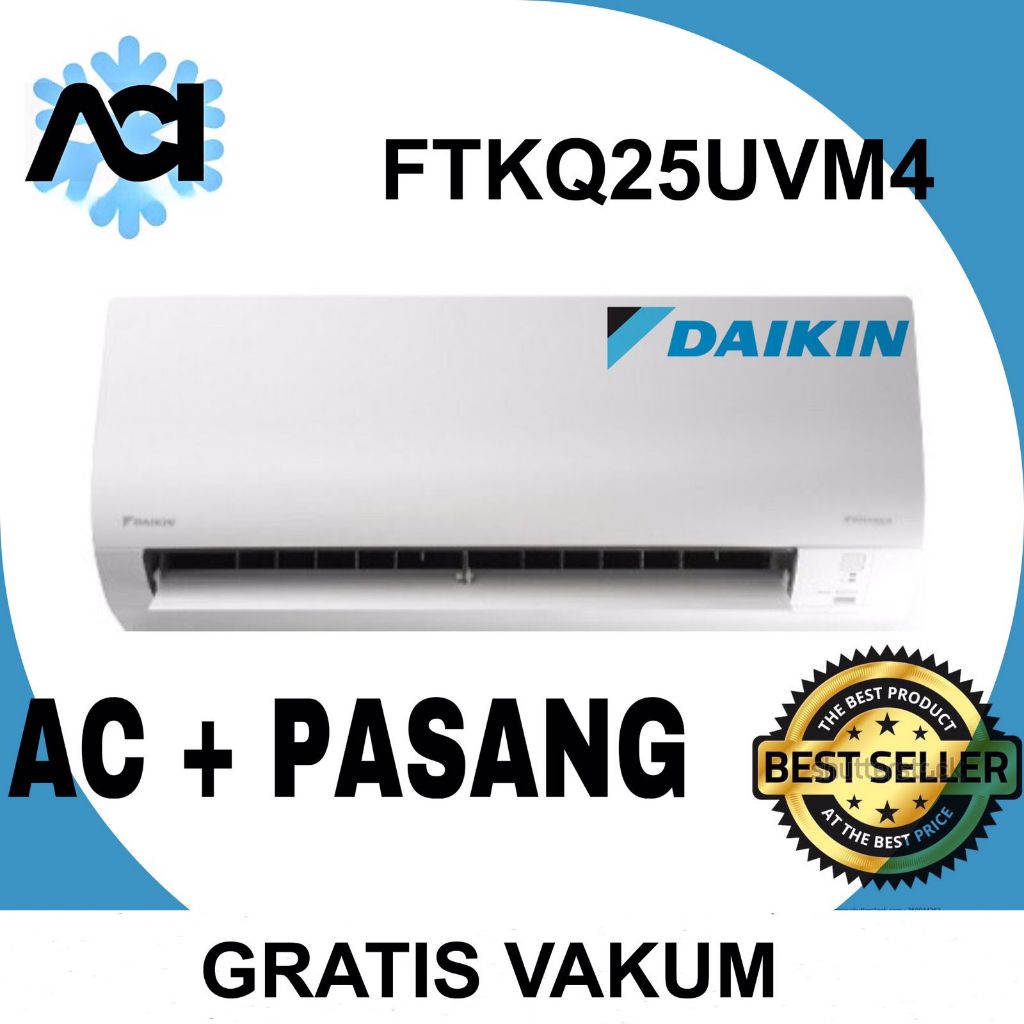 Jual AC DAIKIN FTKQ 25 UV 1 PK FLASH INVERTER | Shopee Indonesia