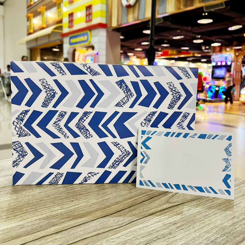 Jual box biru abstrak | soft box ready stok | box 30x20x6,5 | Shopee ...