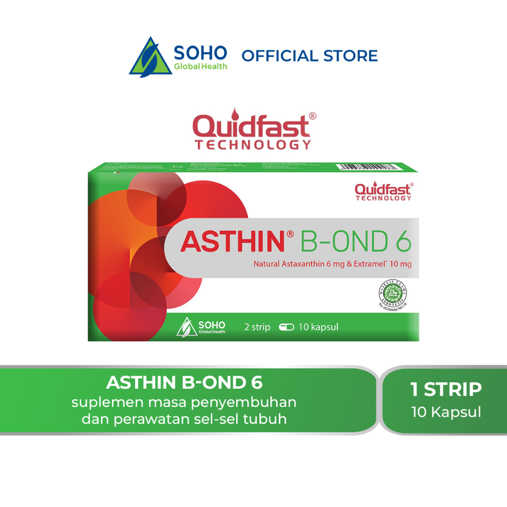 Jual Asthin B-OND Suplemen Masa Penyembuhan + Antioksidan 1 Strip @10 ...