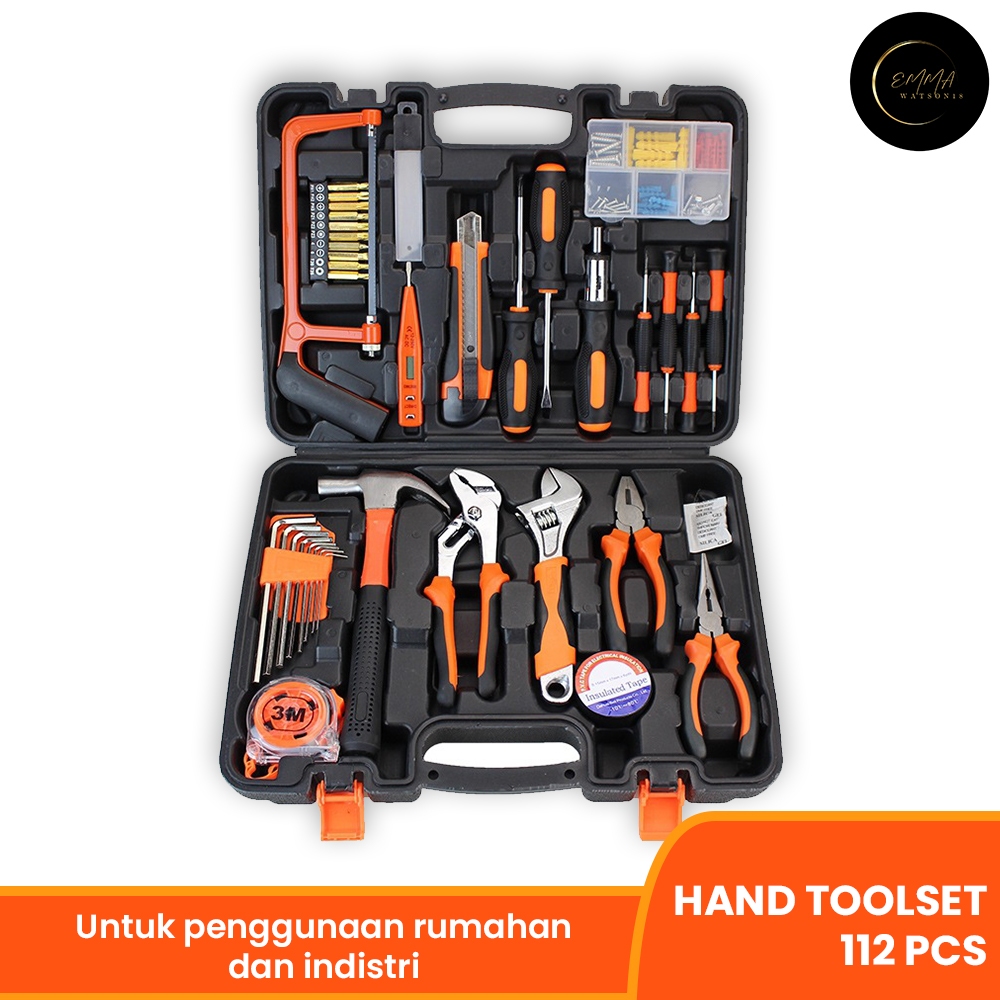 Jual EM Hand toolset 112pcs tool kit alat rumah tangga tool kit set ...
