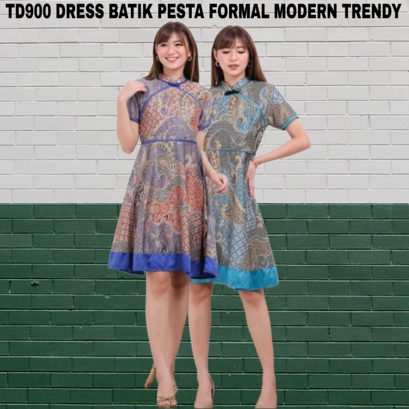 Jual TD900 CHEONGSAM DRESS WANITA//DRESS SATIN HIGH QUALITY/ SANGJIT SERAGAM/QIPAO | Shopee ...