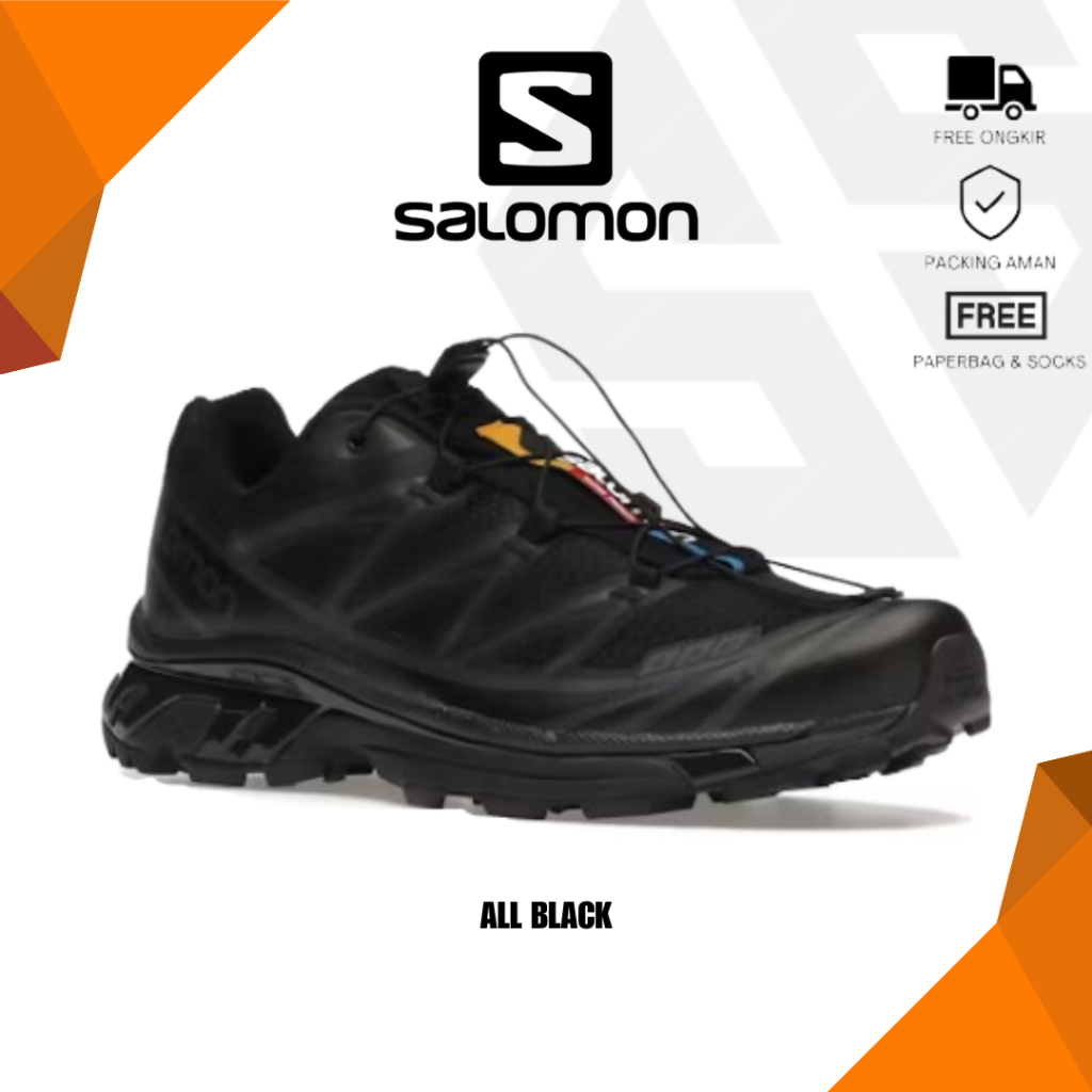 Jual Sepatu Trail Running Salomon XT-6 All Black Original BNIB | Shopee ...