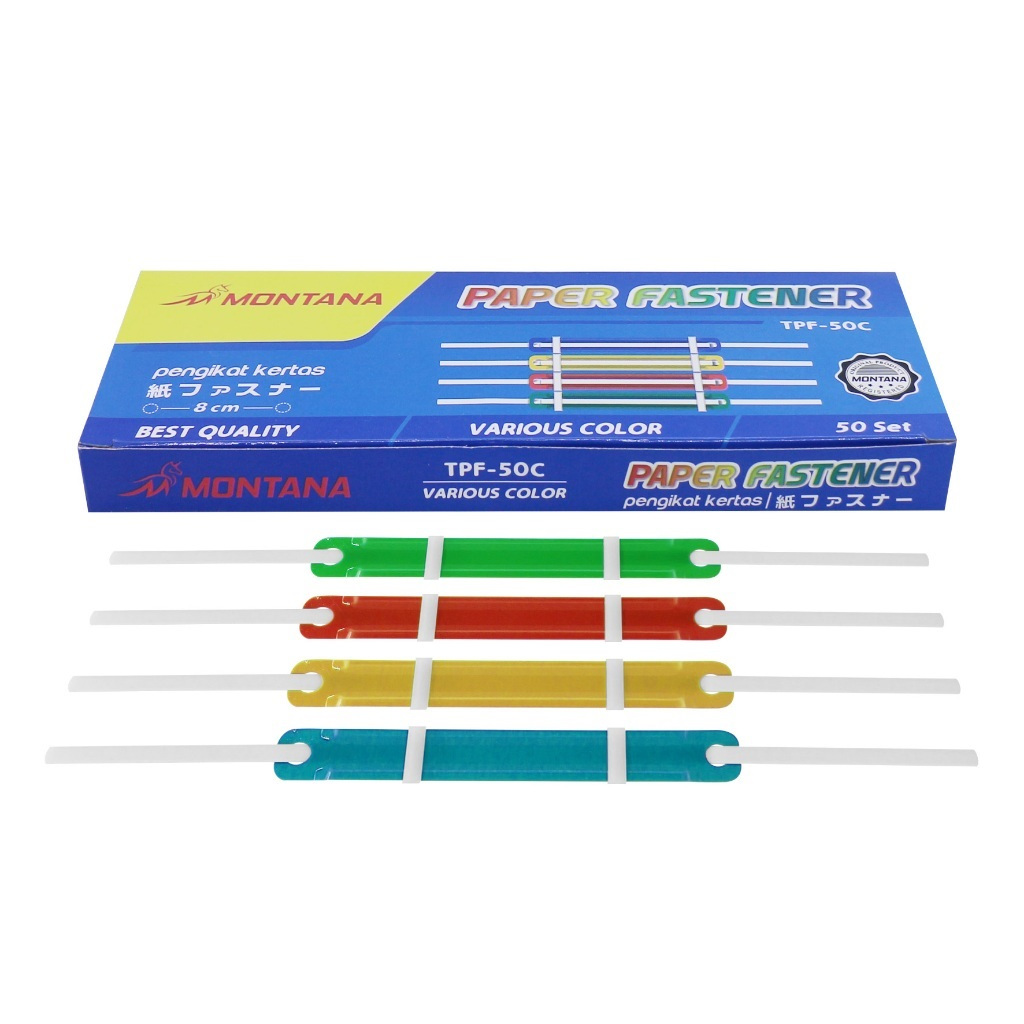Jual PAPER FASTENER / ACCO PUTIH / PENGIKAT KERTAS MONTANA TPF-50W 1 ...