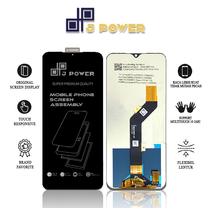 Jual LCD INFINIX SMART 6 PLUS X6823 X6823C - HOT 10S X689 X689B X689D ...