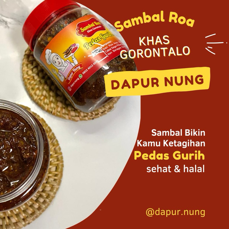 Jual Sambal ikan roa khas gorontalo, sambal roa uk 125 gr level sedang ...