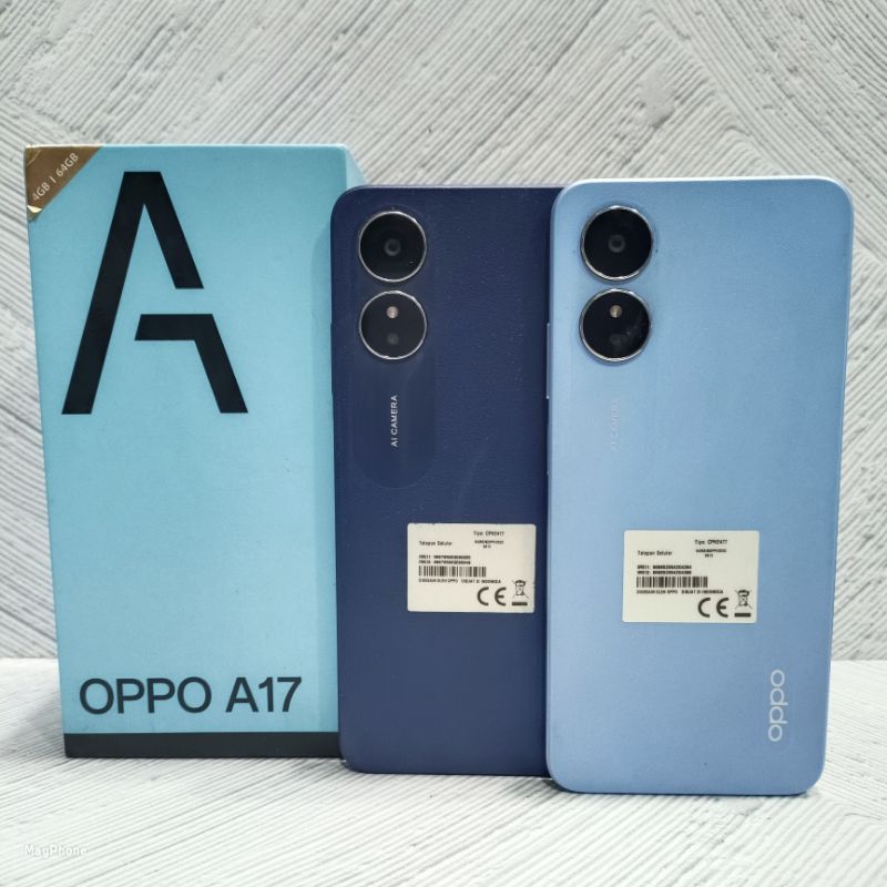 Jual Oppo A17 4/64 GB Handphone Second Bekas Fullset | Shopee Indonesia