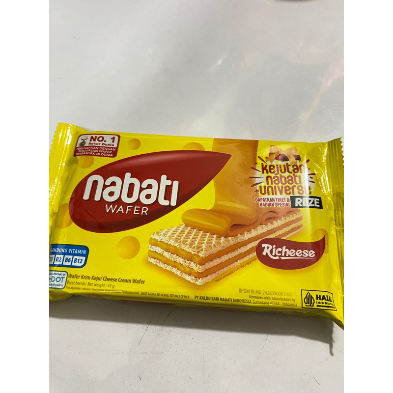 Jual Nabati wafer 43gr isi 5 pcs | Shopee Indonesia