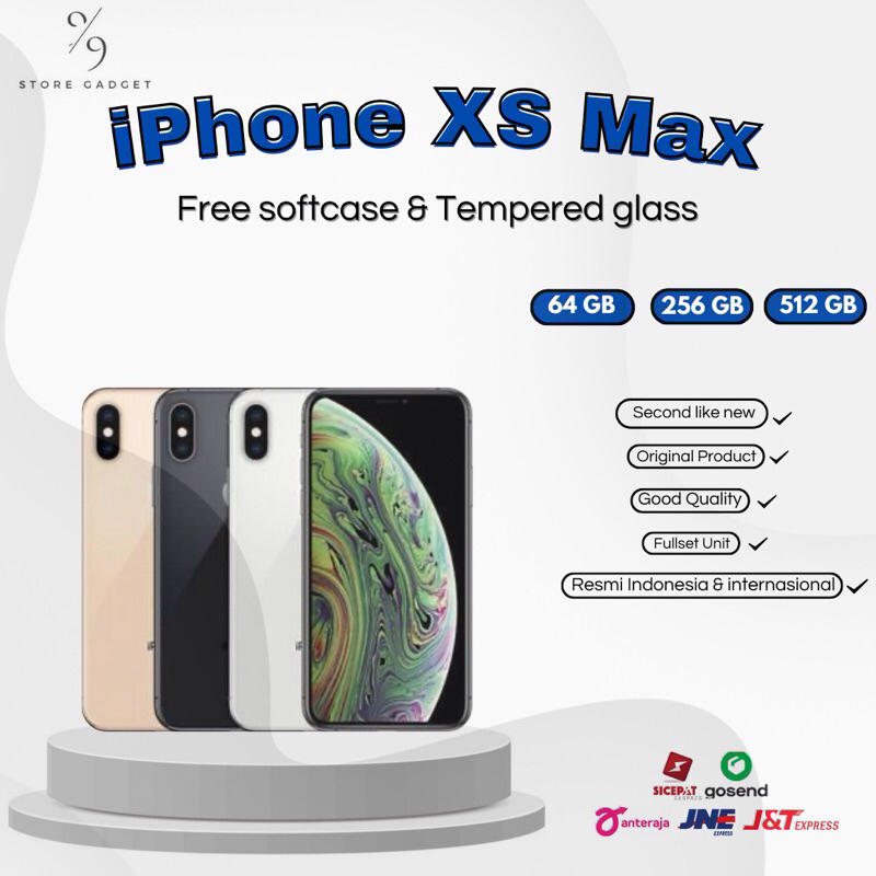 Jual IPHONE XS MAX 64 256 512GB FULLSET SECOND IBOX INTER | Shopee ...