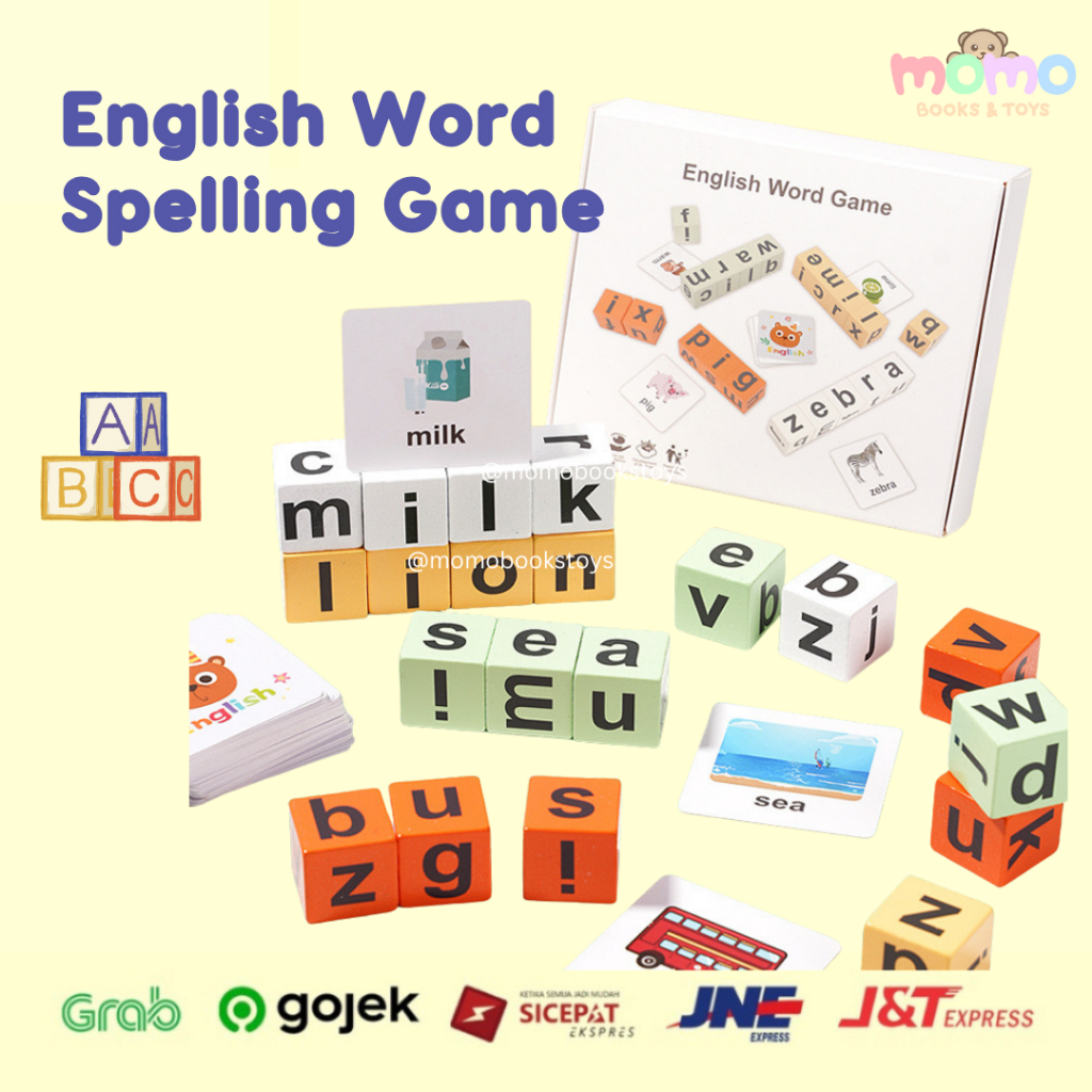 Jual [MOMO] English Spelling Word Game | Mainan Edukasi Pengenalan ...
