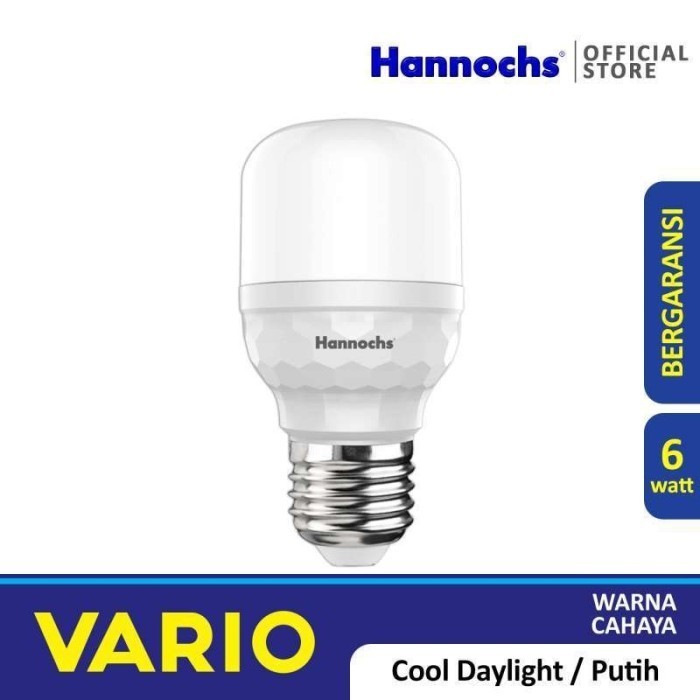 Jual LAMPU LED HANNOCHS VARIO 6 WATT PUTIH / BOHLAM LAMPU LED 6W | Shopee Indonesia
