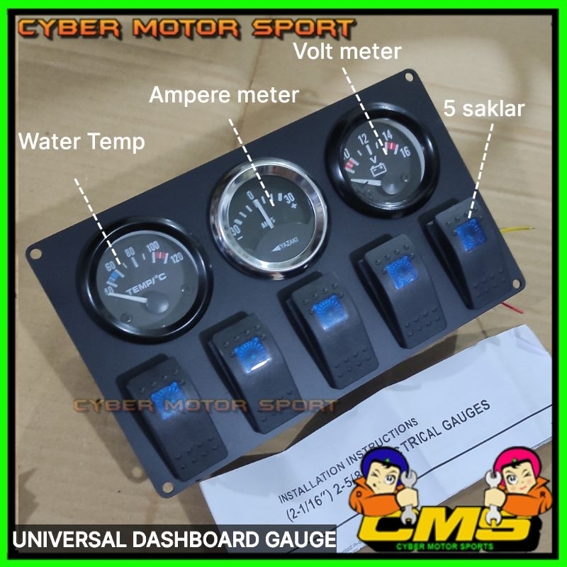Jual saklar panel dan gauge dashboard switch on off universal mobil ...