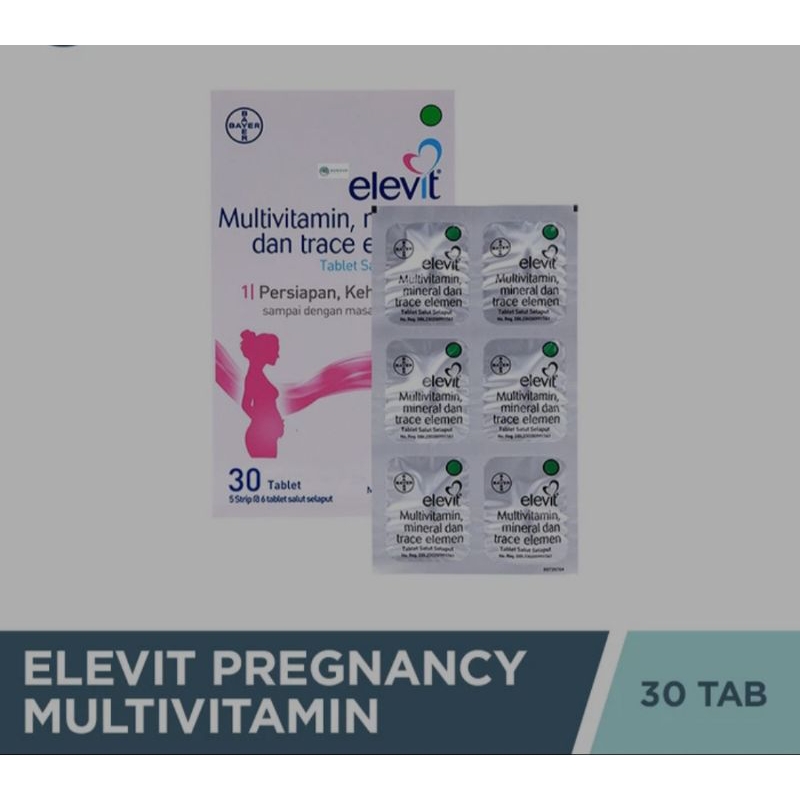 Jual Elevit Pregnancy Multivitamin 30 Tablet Shopee Indonesia