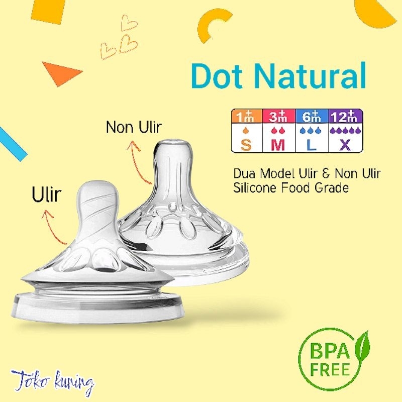 Jual TOKOKUNING Dot Cocok Untuk Botol Natural / Nipple Natural OEM ...