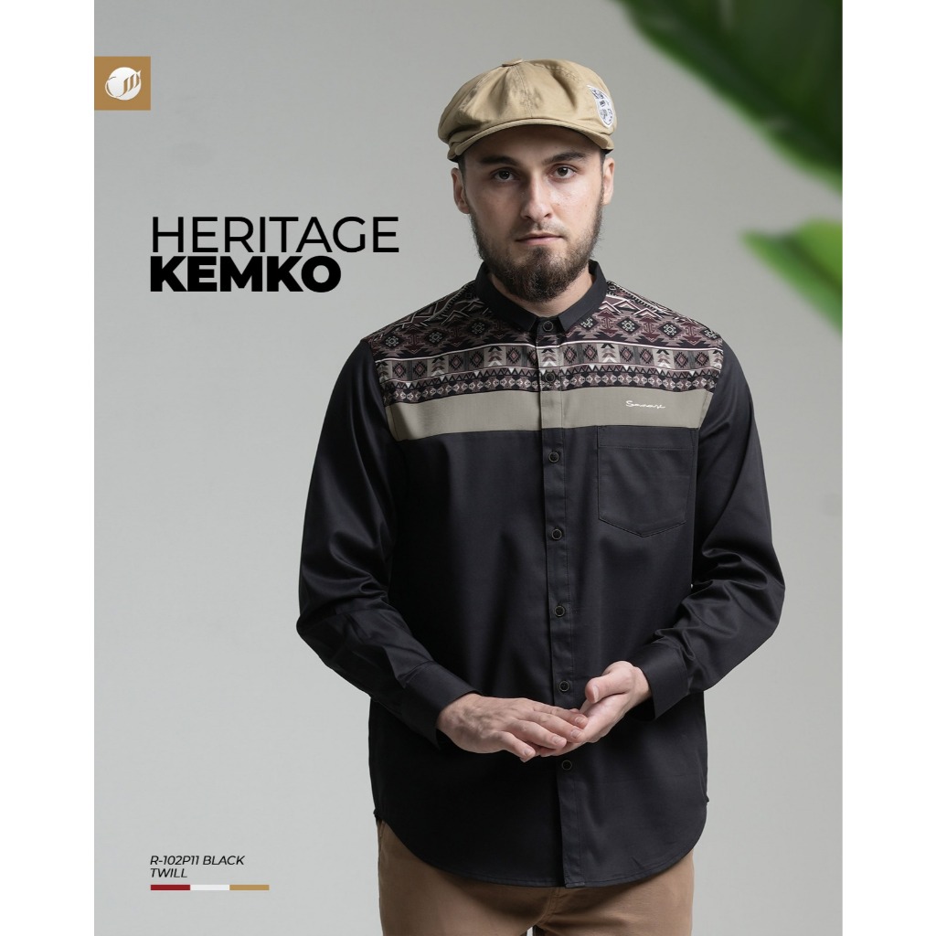 Jual Samase kemko heritage r102p batik lengan panjang katun twill jumbo ...
