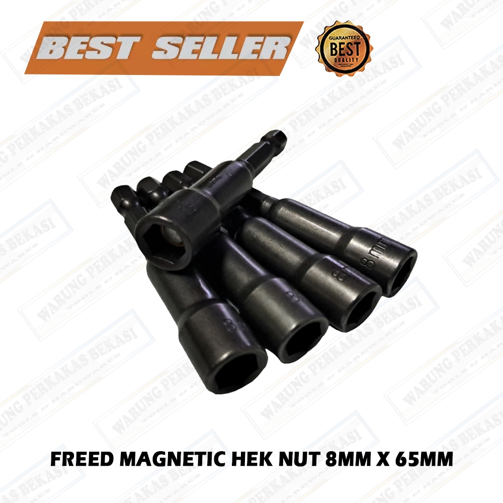 Jual FREED Mata Sok Sock Socket Bor Baut Roofing Magnetic Nut Setter 65mm 8 Mm 8mm Baja Ringan ...