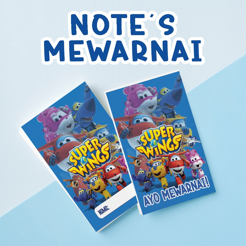 Jual Buku Kecil Mewarnai - Note Mewarnai Super Wings | Shopee Indonesia