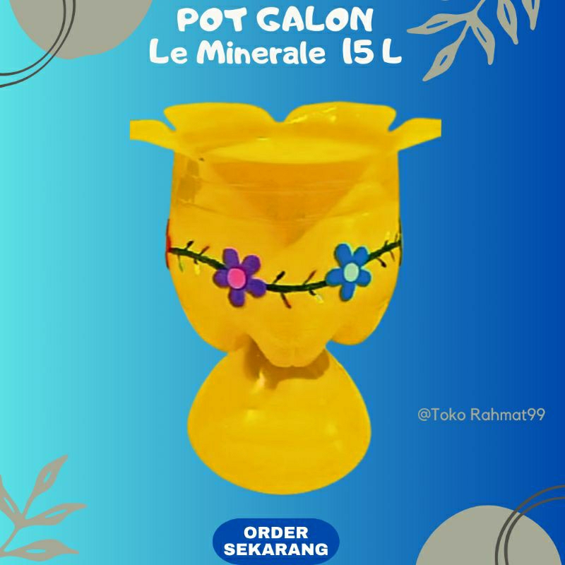 Jual Pot Galon Kaki Le Minerale 15 L / Pot Besar Galon / Pot Plastik ...