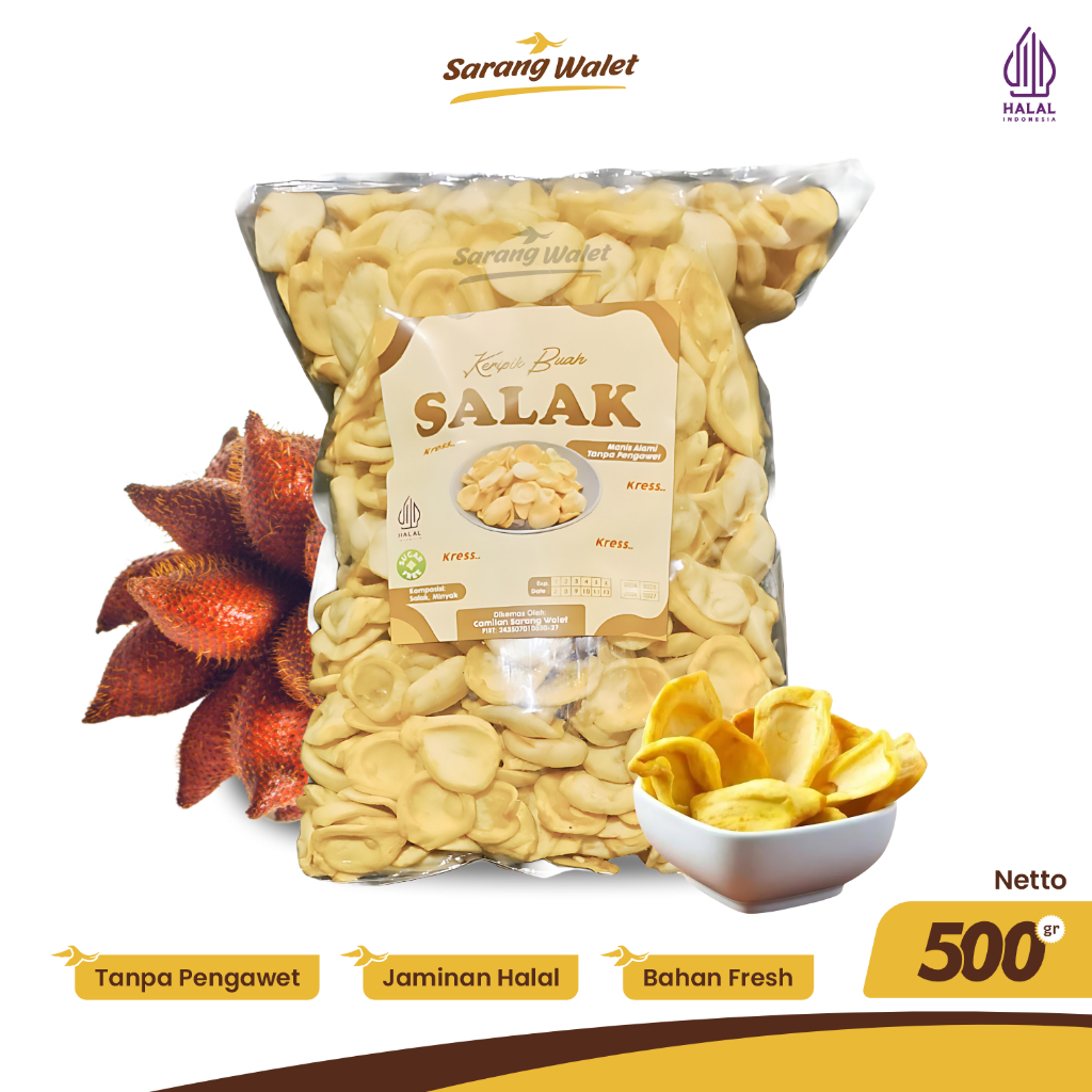 Jual Keripik Salak Grade A 500gr Kripik Buah Khas Malang Snack Renyah ...