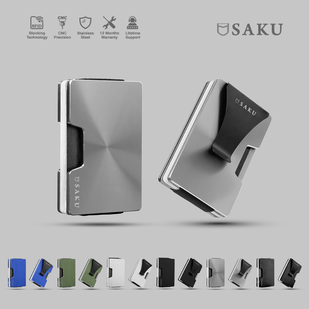 Jual SAKU Dompet Kartu Anti Rfid Card Holder Mini Smart Wallet Metal ...