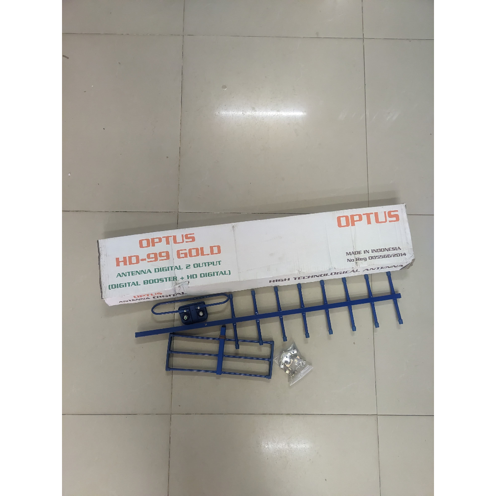 Jual Antena Outdoor TV Digital UHF OPTUS HD 99 Booster DVB T2 + KABEL ...