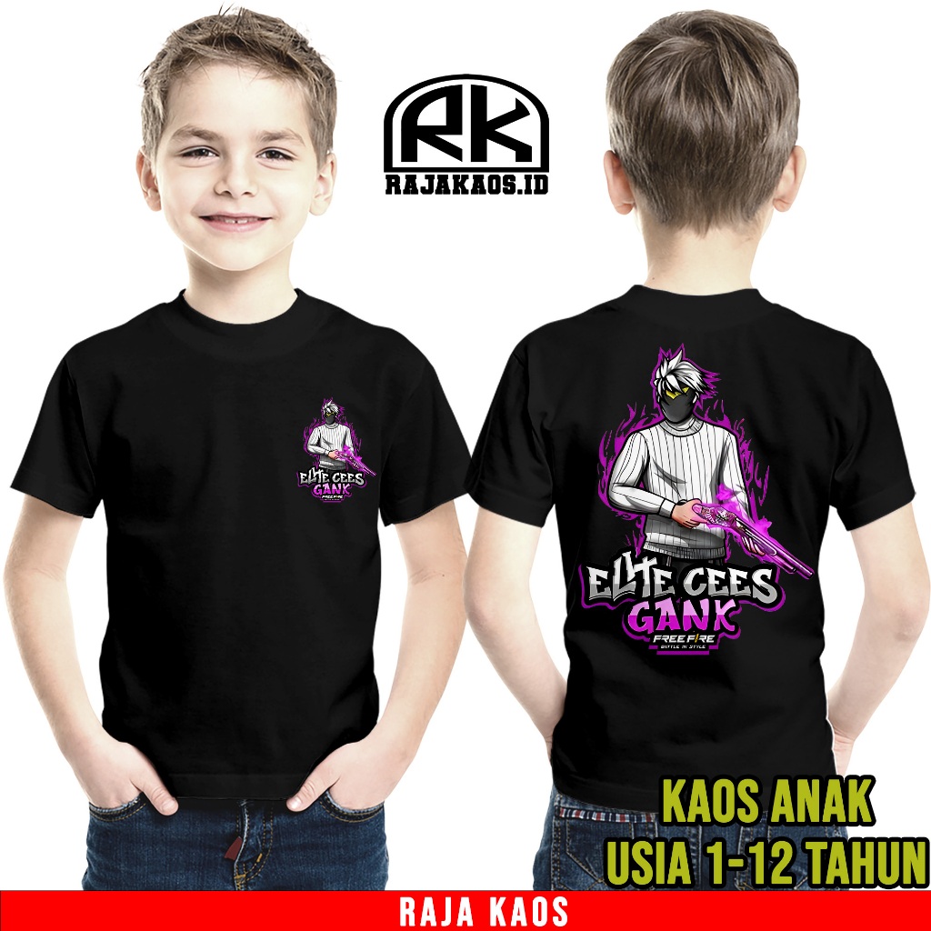 Jual KAOS ANAK ELITE CEES RAPPER SET API V2 USIA 1-12 TAHUN BAJU ANAK ...
