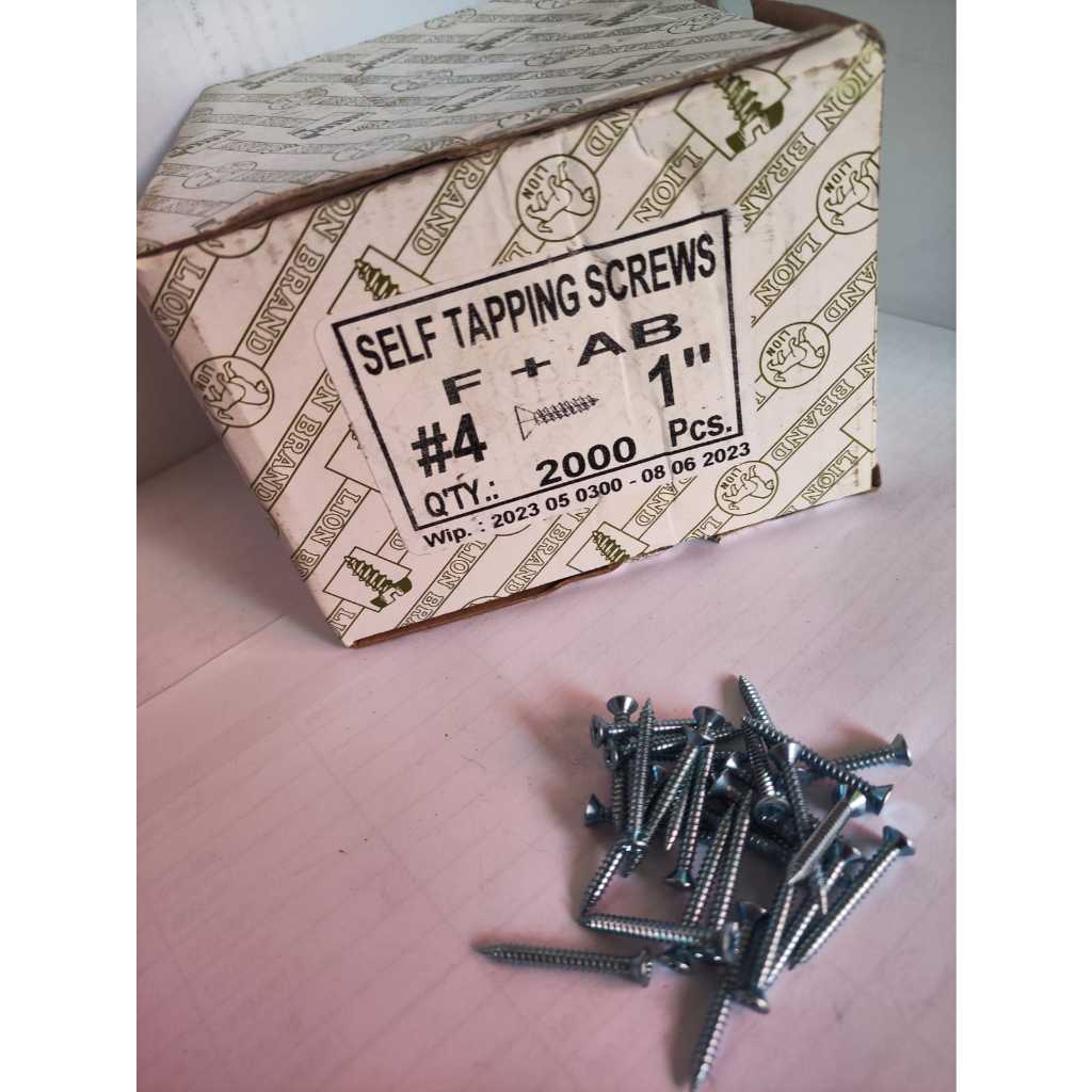 Jual Sekrup Taping FH+ 4x1" Lion Per Kotak // Self Tapping Screws F+AB ...