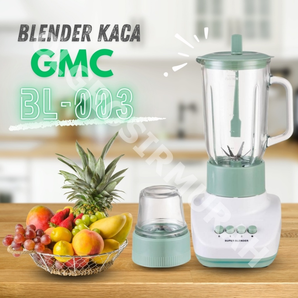 Jual Blender KACA GMC BL-003 Food Grade Blender Jus Blender Buah dll 1.25 Liter | Shopee Indonesia