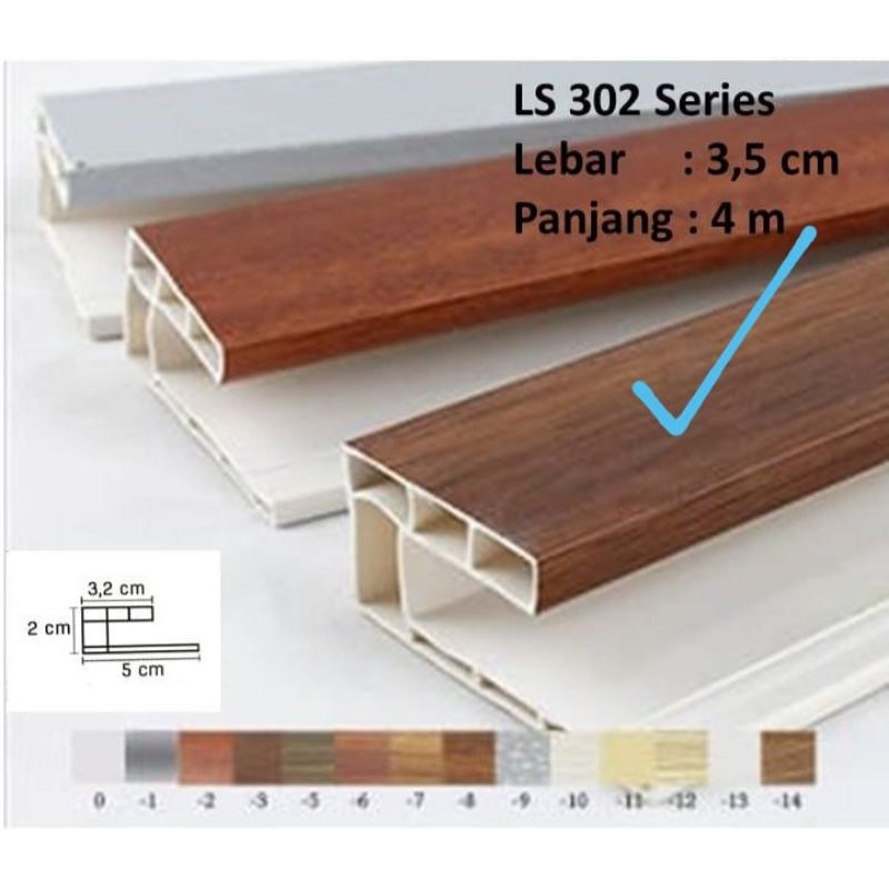 Jual List minimalis PVC list pinggiran PVC Shunda Plafon LS 302 series ...