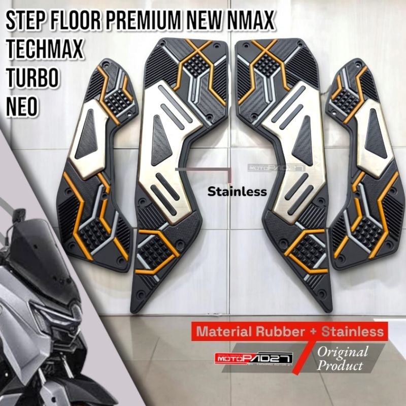Jual motopad27 premium rubber stainless karpet nmax turbo neo techmax ...