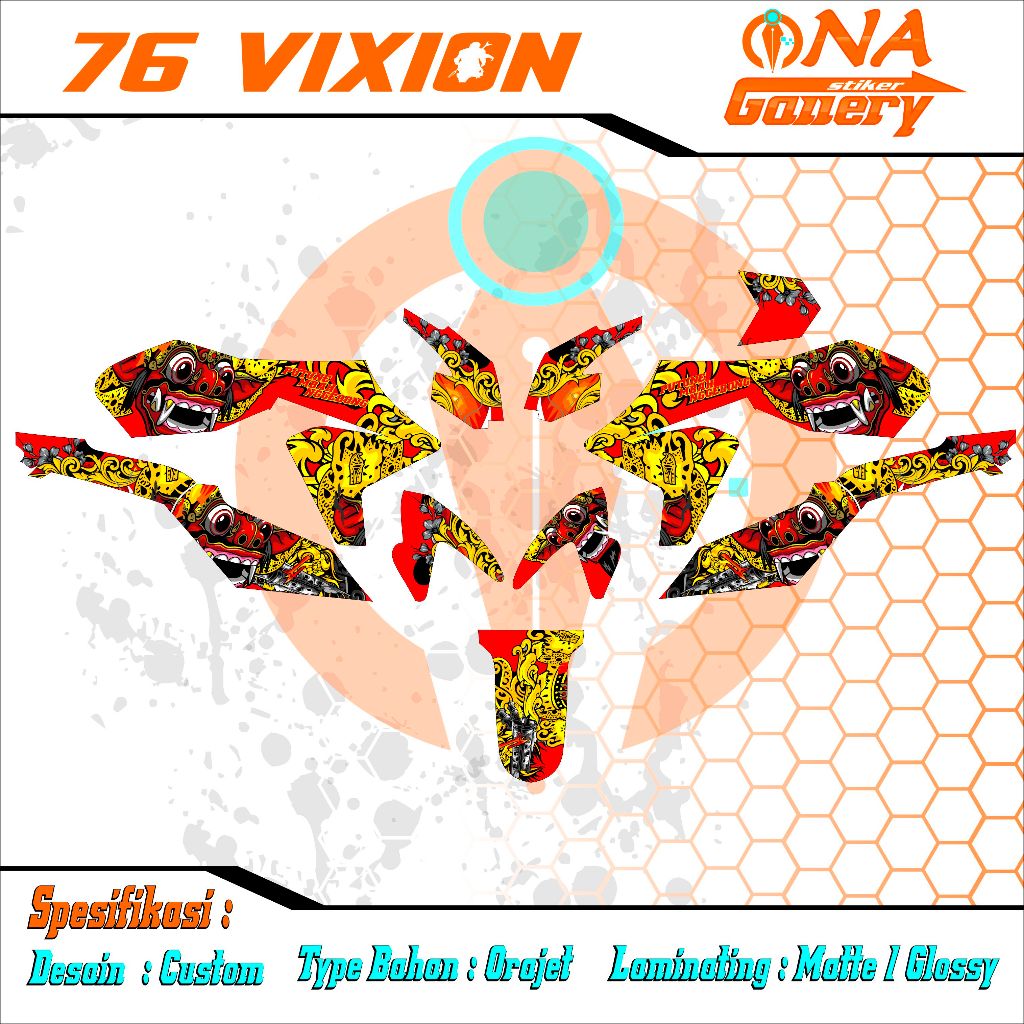 Jual Decal vixion batik wayang leak bali | Shopee Indonesia