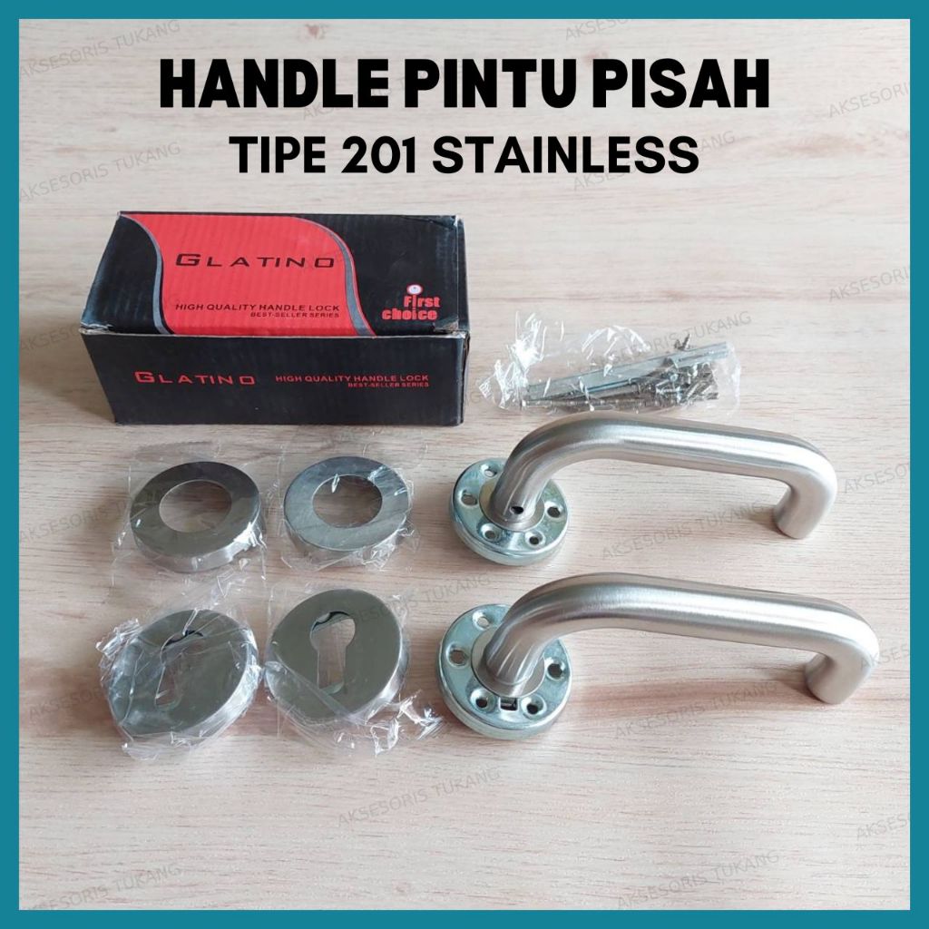 Jual Handle Kunci Pintu Pisah / Gagang Pisah Pintu Rumah Kantor Stainless 201 | Shopee Indonesia