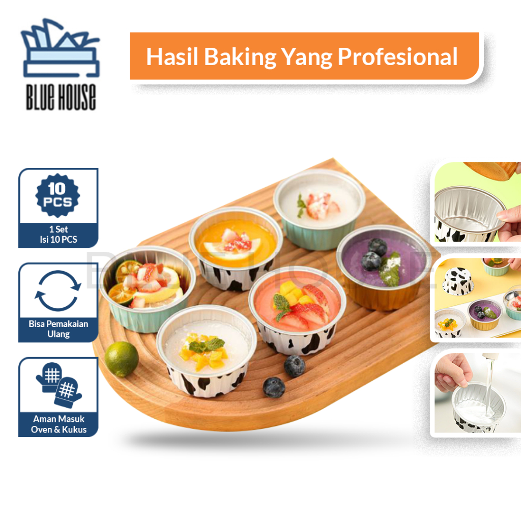 Jual Aluminum Foil Cup Kue Baking Dessert Premium Anti Lengket Tahan ...